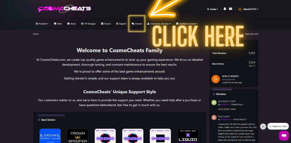 Support - CosmoCheats.com